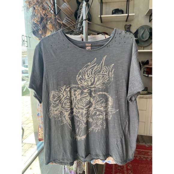 Magnolia Pearl | Tops | Vintage Magnolia Pearl Distressing Shoulder ...